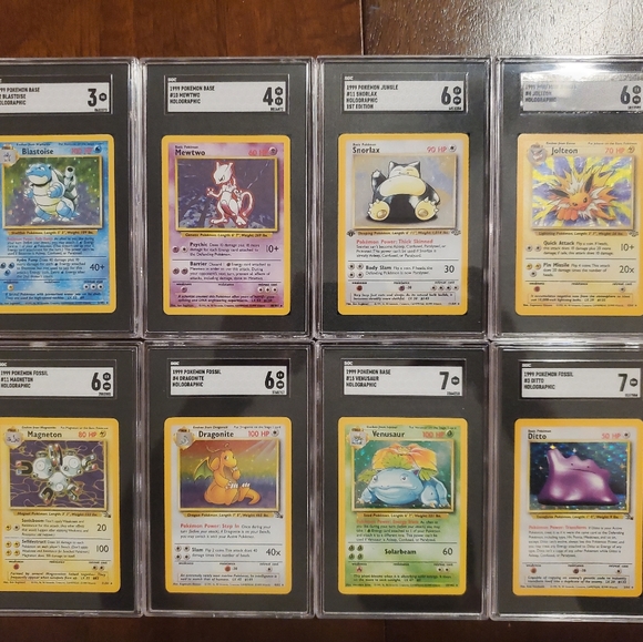 Toys | 1999 Base Set Pokemon Cards And 2 Psa 1 Charizards | Poshmark